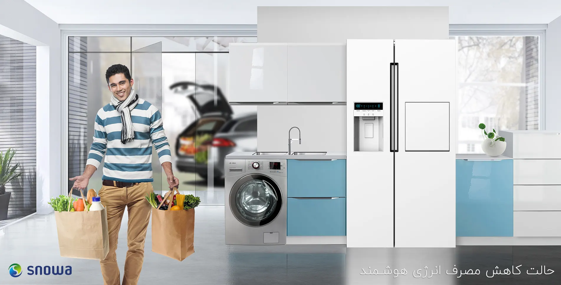 ساید بای ساید اسنوا 32 فوت مدل هارمونیSN8-2340GW – فروشگاه اینترنتی دیجی 618